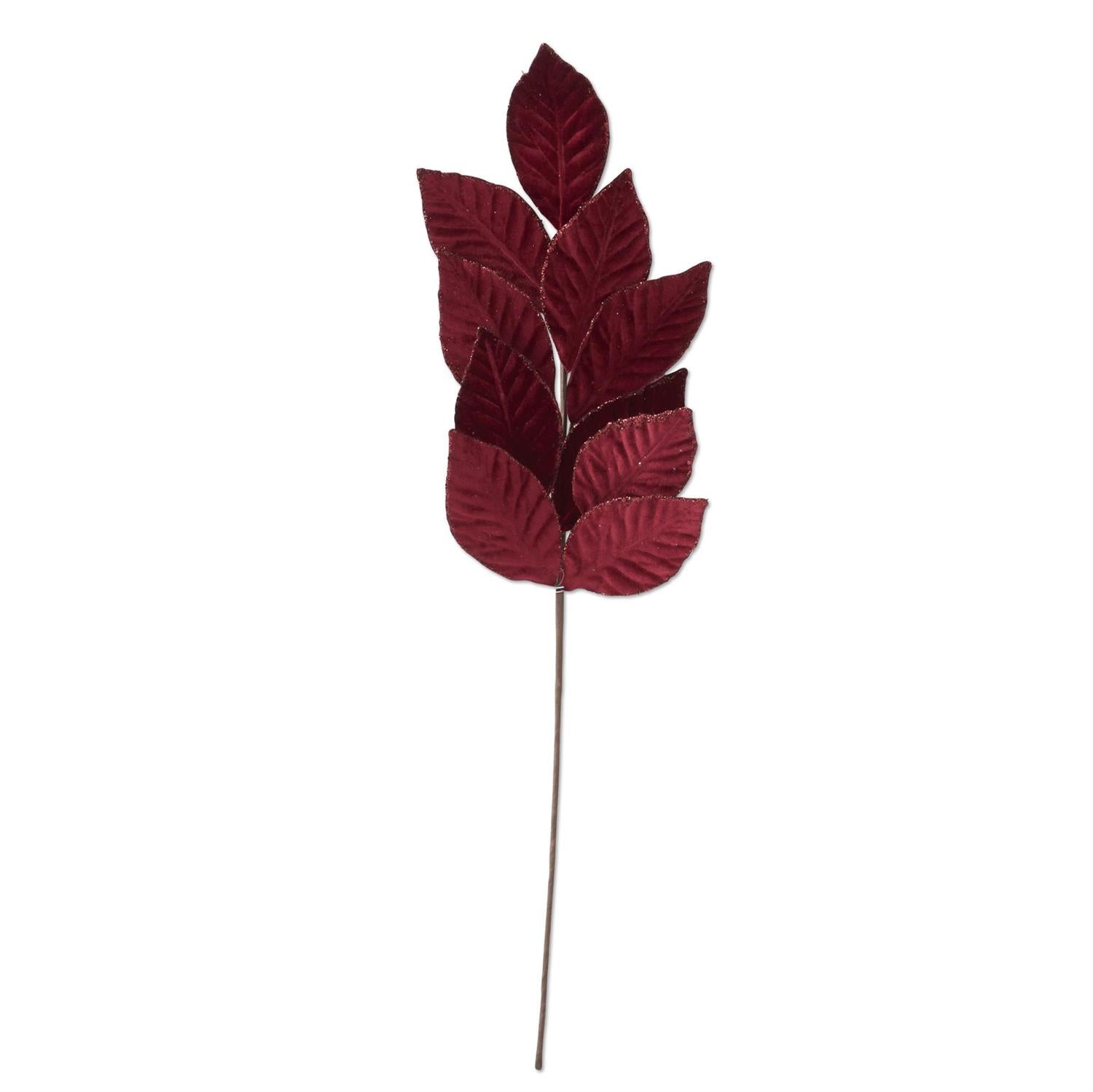 29" Red Leaf Stem – Mama Noel Designs