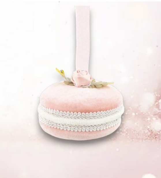 4" Pastel Pink Macaron Ornament – Mama Noel Designs